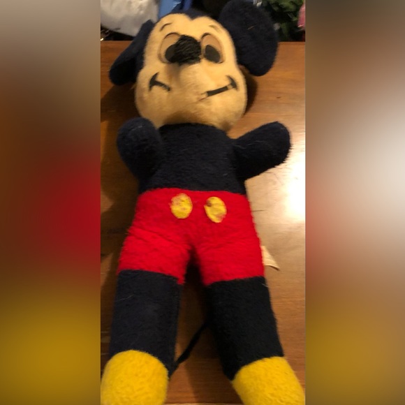 Disney | Toys | 2 Vintage Antique Mickey Mouse Plush From Walt Disney ...